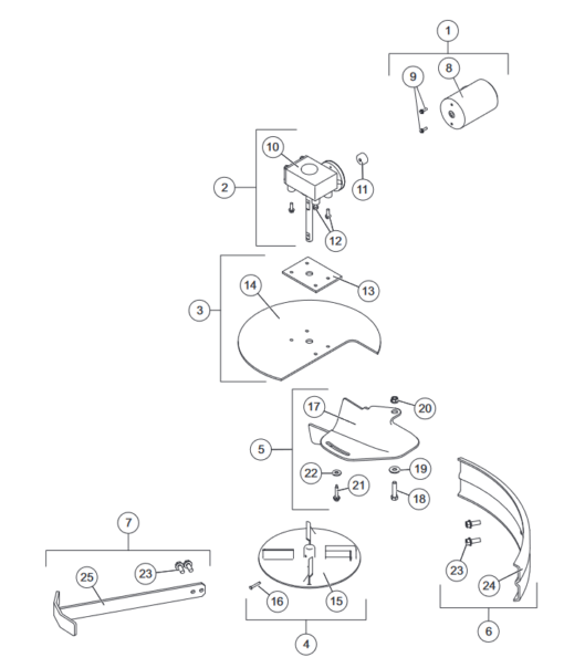 Pro-Flo 525 – 91800/91800-1 – Spinner Assembly & Material Chute ...