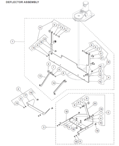 Tornado (1.5, 1.8 & 2.5 Cu. Yd.) Fleet Flex Deflector Assembly Diagram ...